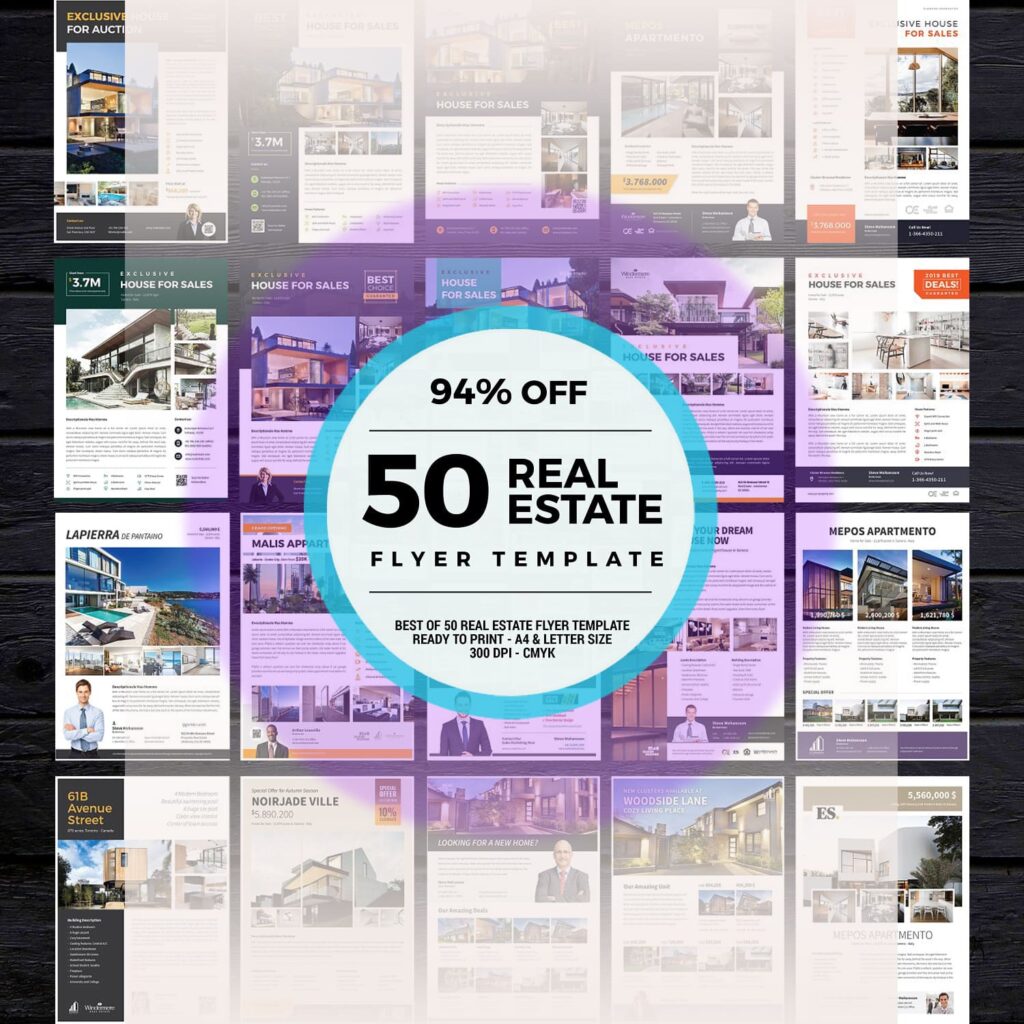 94%OFF Real Estate Flyer Bundle – MasterBundles