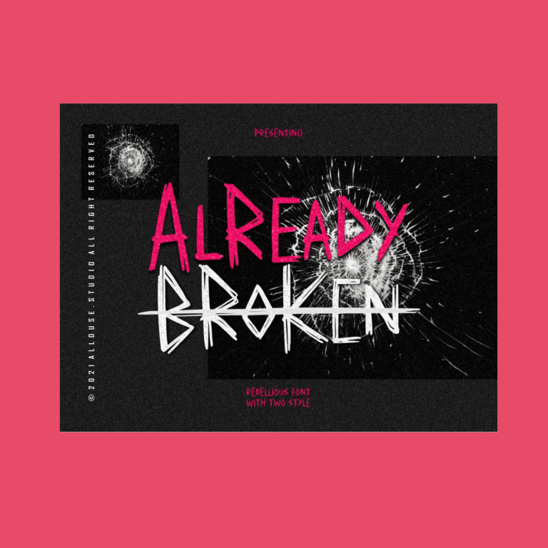 Already Broken Font – MasterBundles