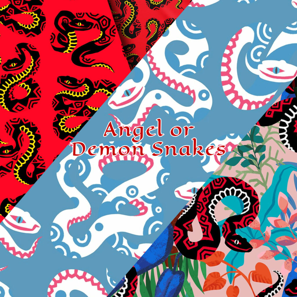 Angel or Demon. Snakes – MasterBundles