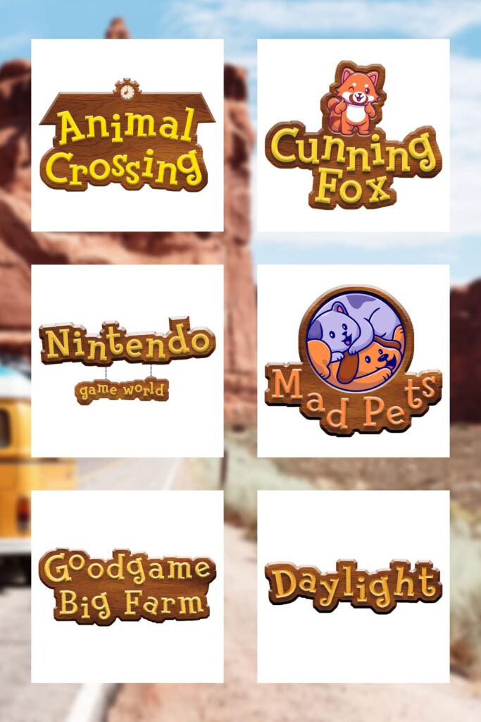 Animal Crossing Logo Template – MasterBundles