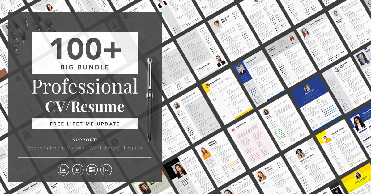 Big Bundle Professional CV Resume – MasterBundles