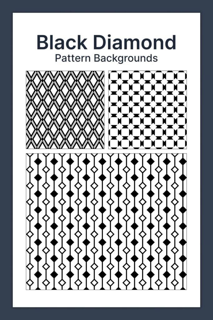 Black Diamond Pattern Backgrounds – MasterBundles
