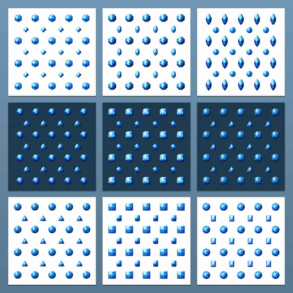 Blue Diamond Patterns – MasterBundles