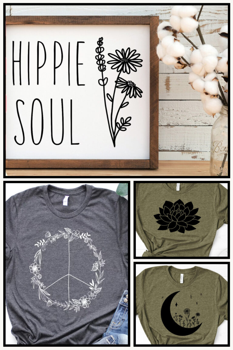 Boho Bundle SVG design - Peace sign SVG file for Cricut - Moonchild SVG ...