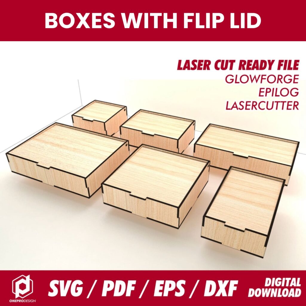 Boxes with Flip Lid – MasterBundles