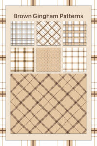 Brown Gingham Pattern V1 | Master Bundles