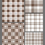 Country Gingham Background Papers in Brown – MasterBundles