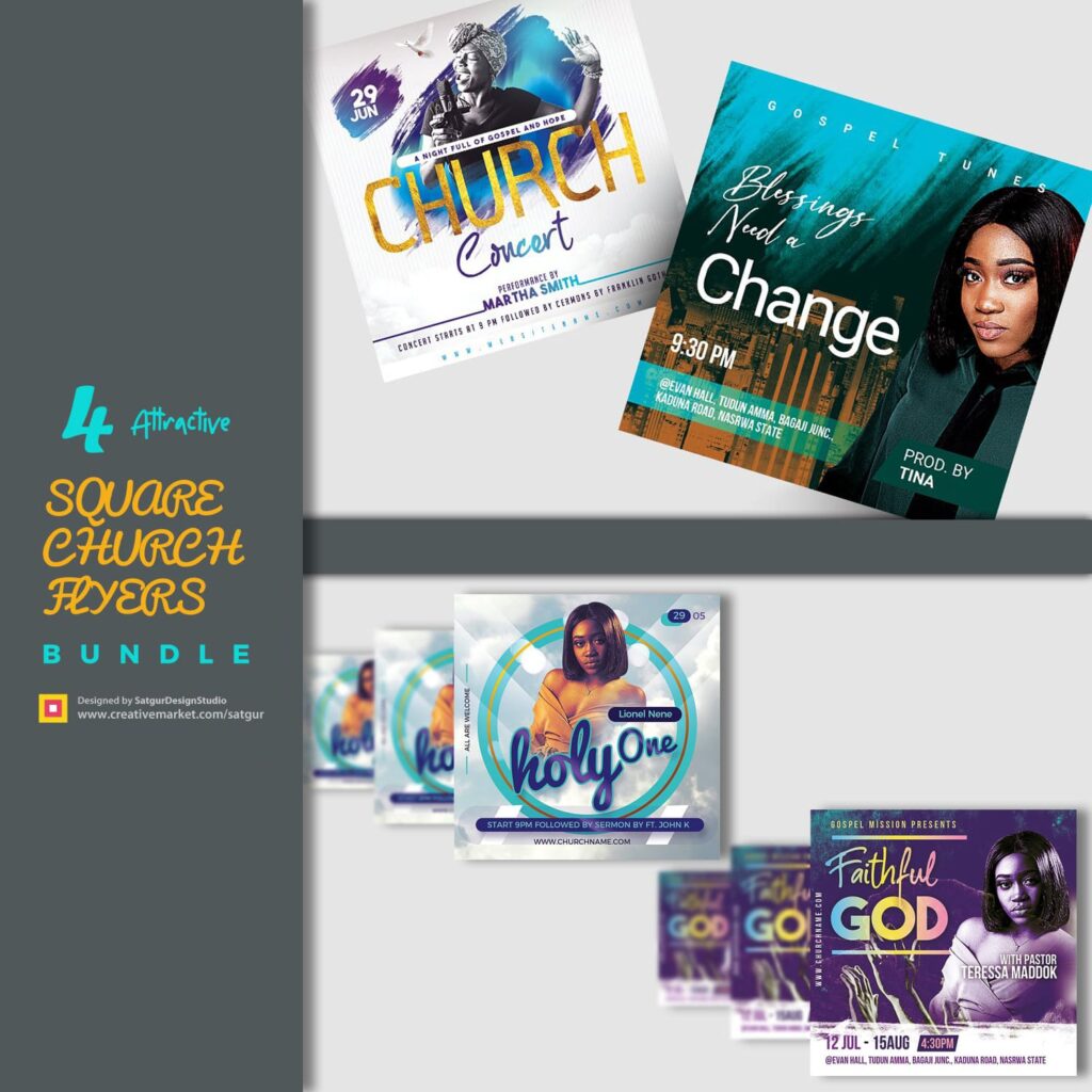 Bundle Church Flyers Templates – MasterBundles