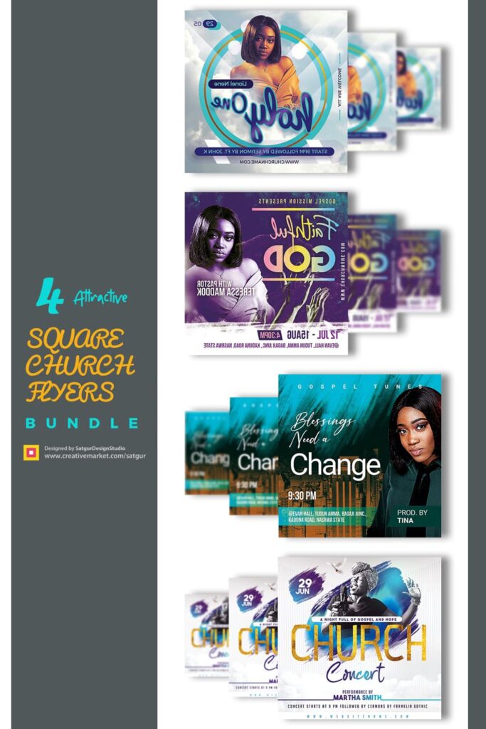 Bundle Church Flyers Templates – MasterBundles