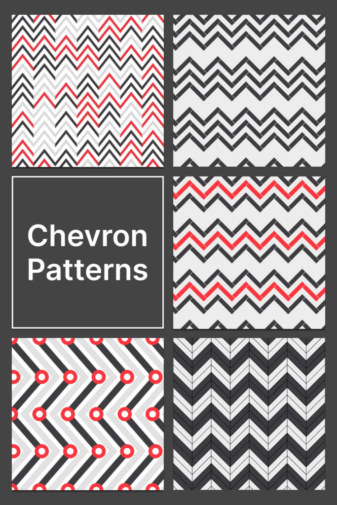 8 Black & Red Chevron Patterns – MasterBundles