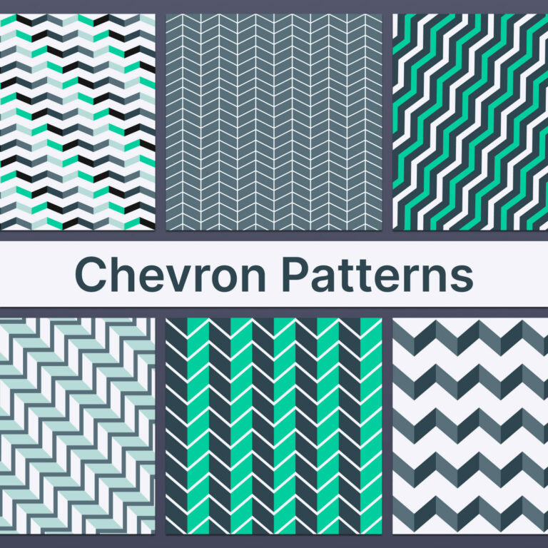 Chevron Patterns Green & Grey – MasterBundles