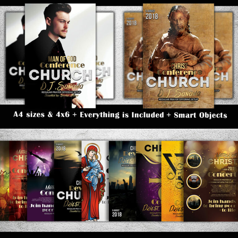 10+ Best Church Flyers Backgrounds for 2021 - MasterBundles