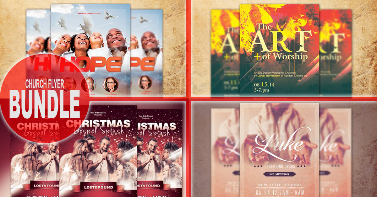 Church Flyer Template Bundle – MasterBundles