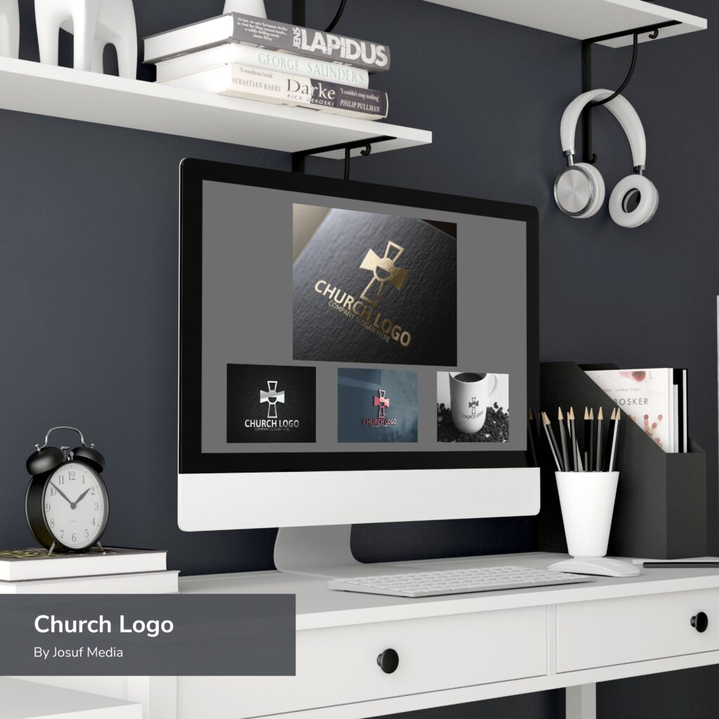 Church Logo Design Vector Illustration - MasterBundles