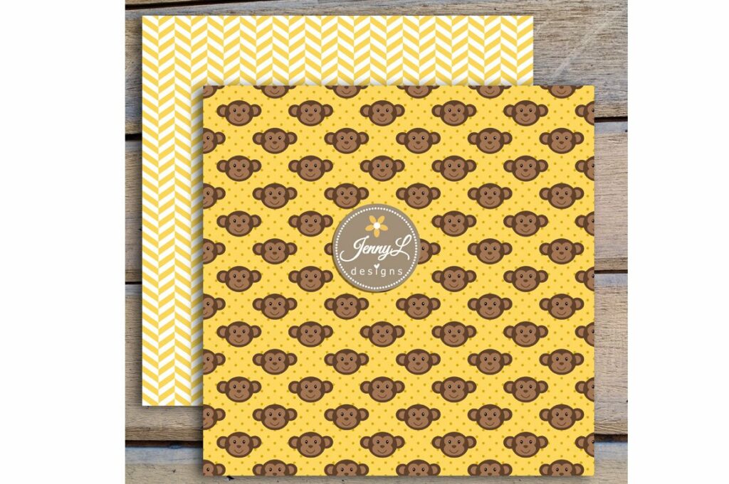 Monkey Digital Papers & Clipart – MasterBundles