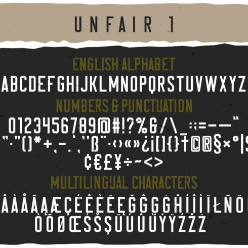 Unfair Font Family | Master Bundles