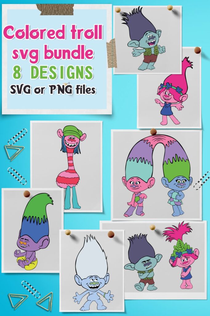 Colored Troll SVG Bundle – MasterBundles