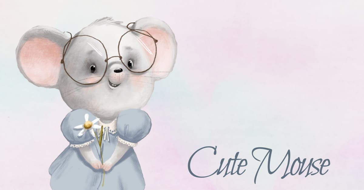 Cute Mouse - Clipart – MasterBundles