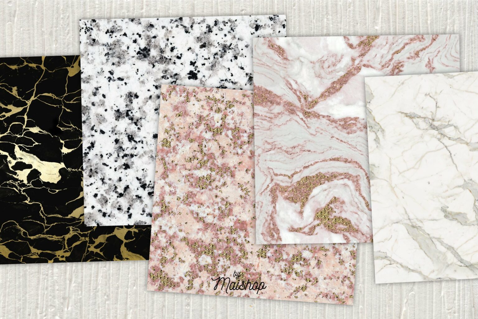 Seamless Digital Paper Stones Set 01 – MasterBundles