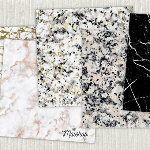 Seamless Digital Paper Stones Set 01 | MasterBundles