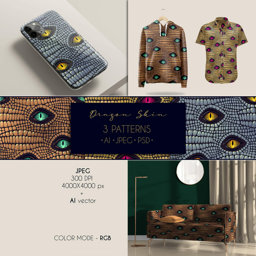Snake Print Patterns – MasterBundles
