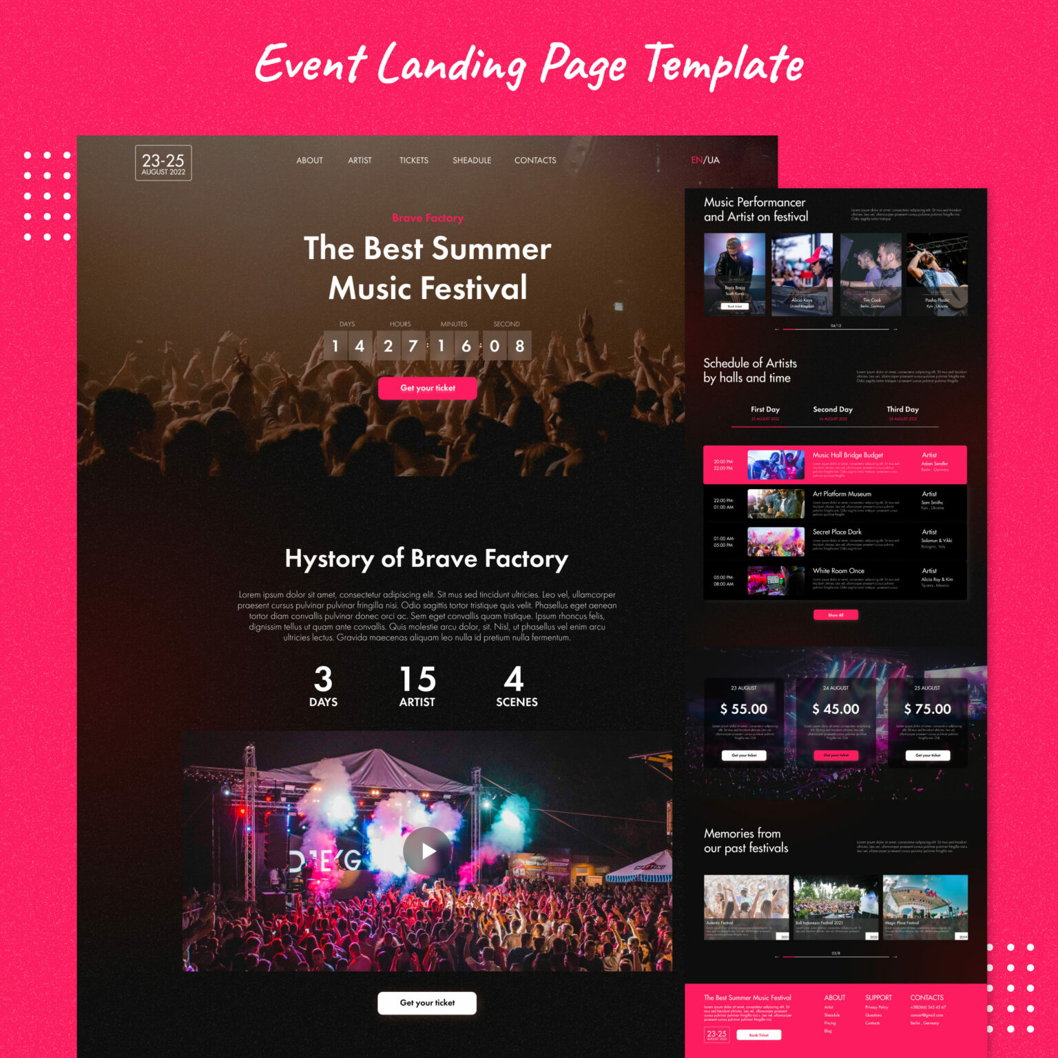 Event Landing Page Templates – MasterBundles