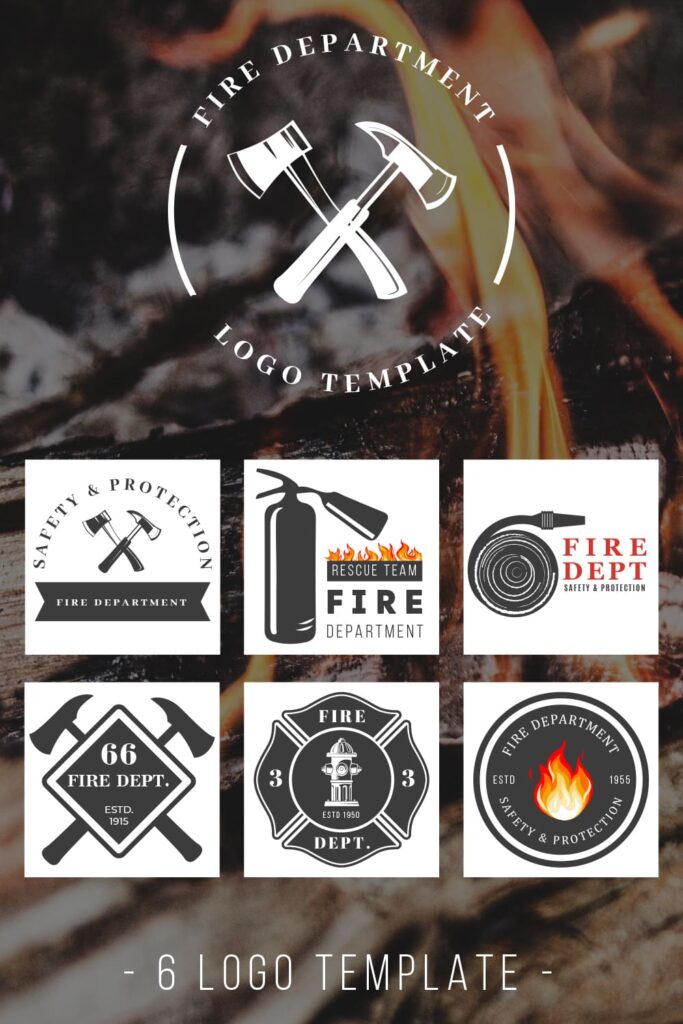 6 Fire Department Logo Templates – MasterBundles