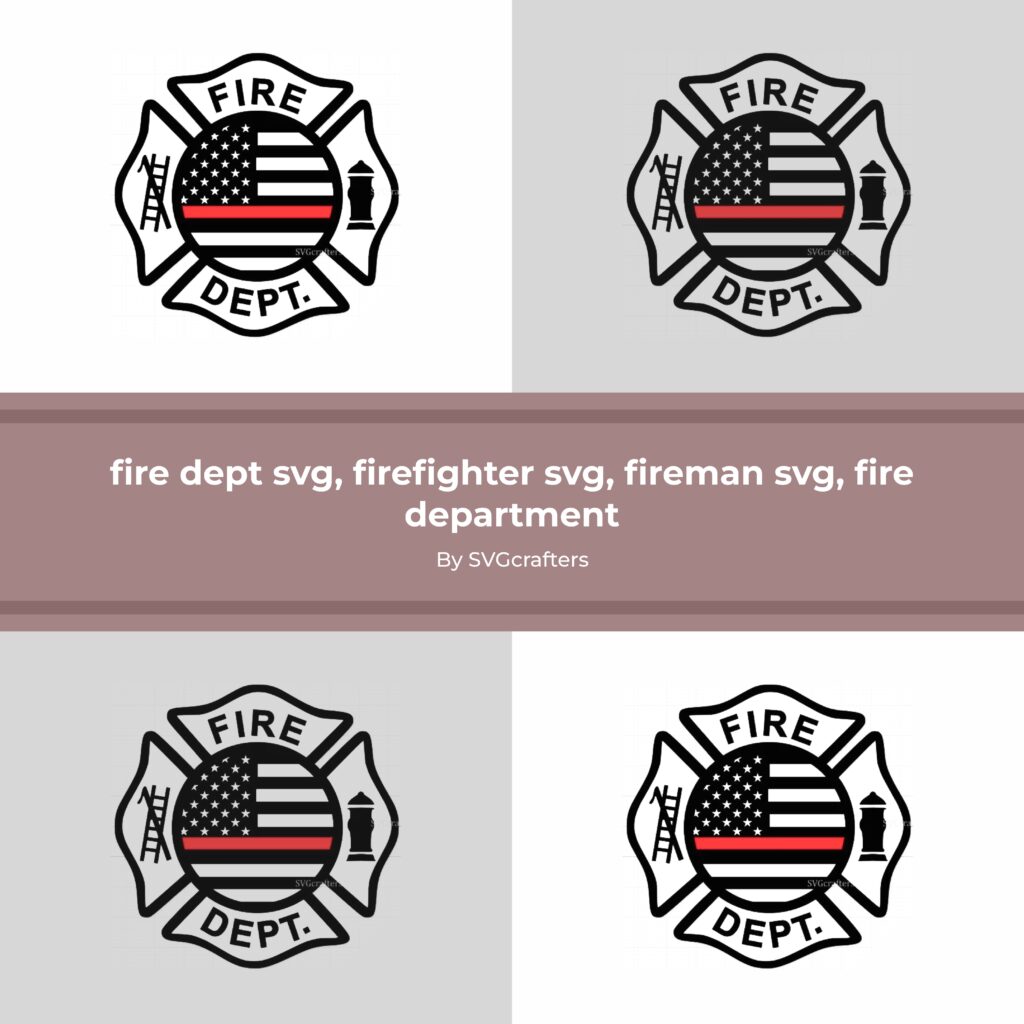 Fire Dept SVG, Firefighter SVG, Fireman SVG - done! – MasterBundles