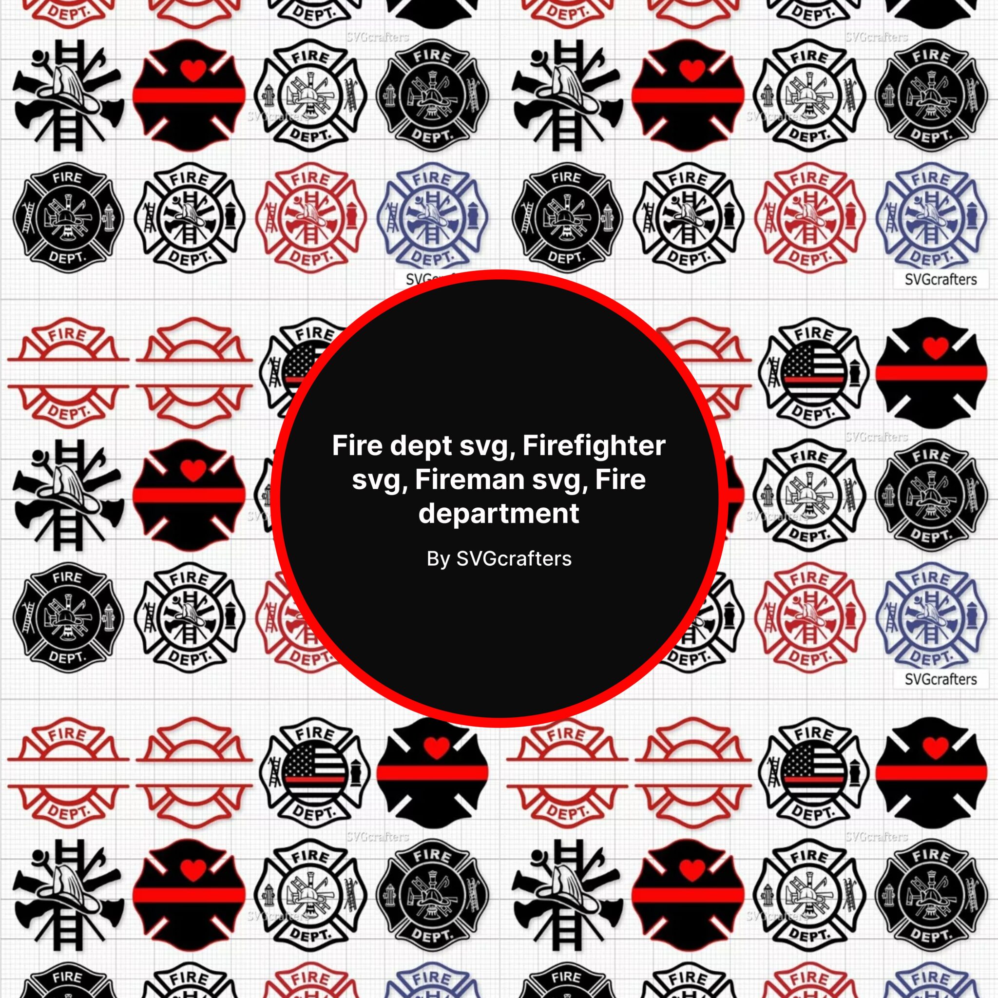 Fire Dept SVG, Firefighter SVG, Fireman SVG – MasterBundles