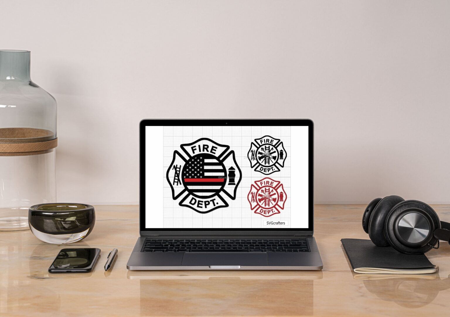 Fire Dept SVG, Firefighter SVG, Fireman SVG – MasterBundles