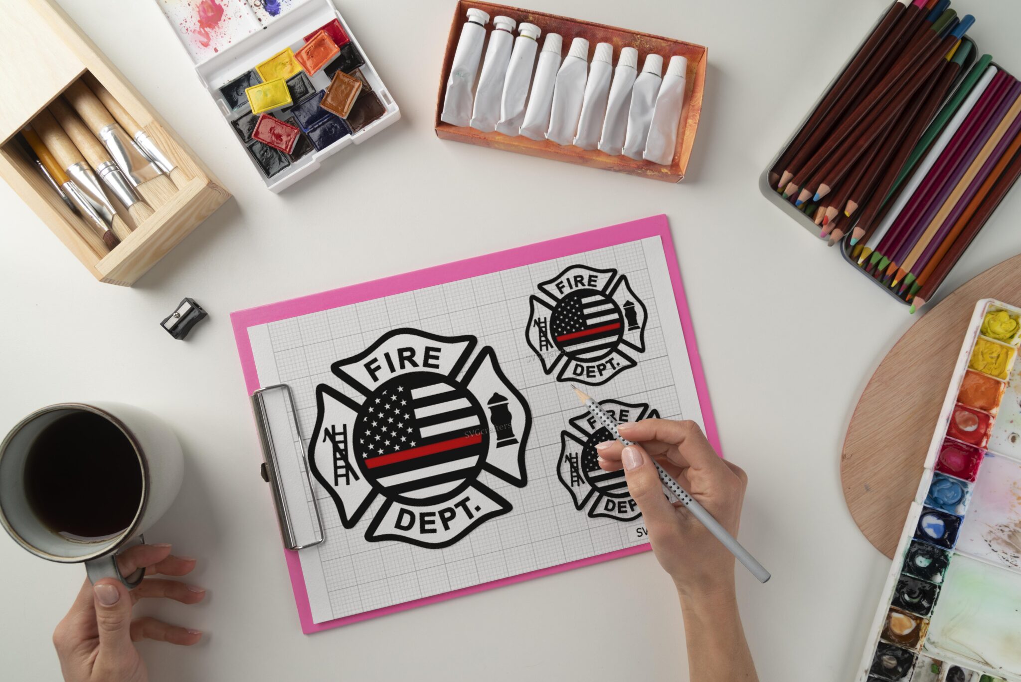 Fire Dept SVG, Firefighter SVG, Fireman SVG - done! – MasterBundles
