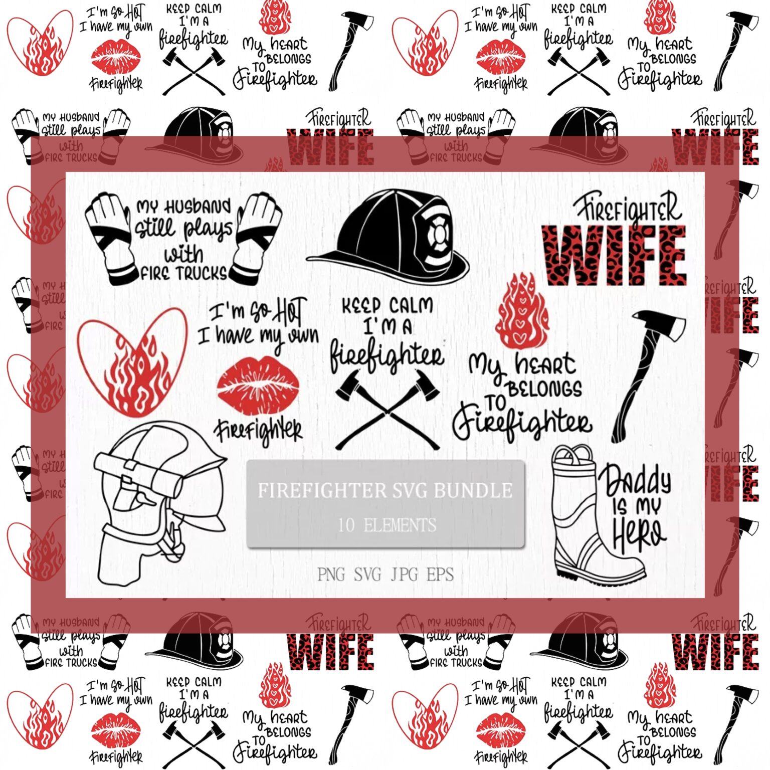 Firefighter SVG Bundle | Funny Fireman Quotes And Clipart – MasterBundles
