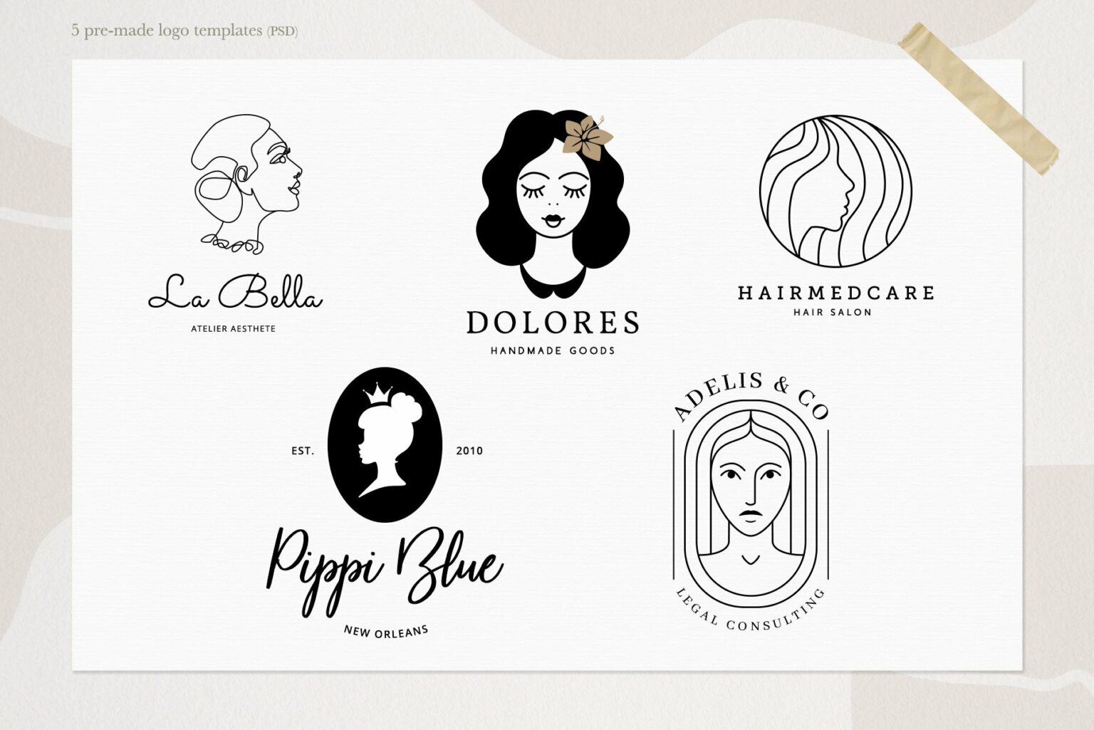Faces & Logo Templates – MasterBundles