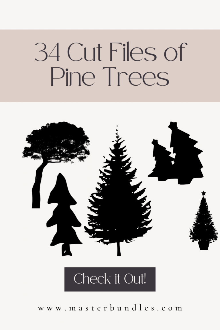 34 Cut Files of Pine Trees - MasterBundles