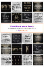 12+ Free Black Metal Fonts 2025 - MasterBundles