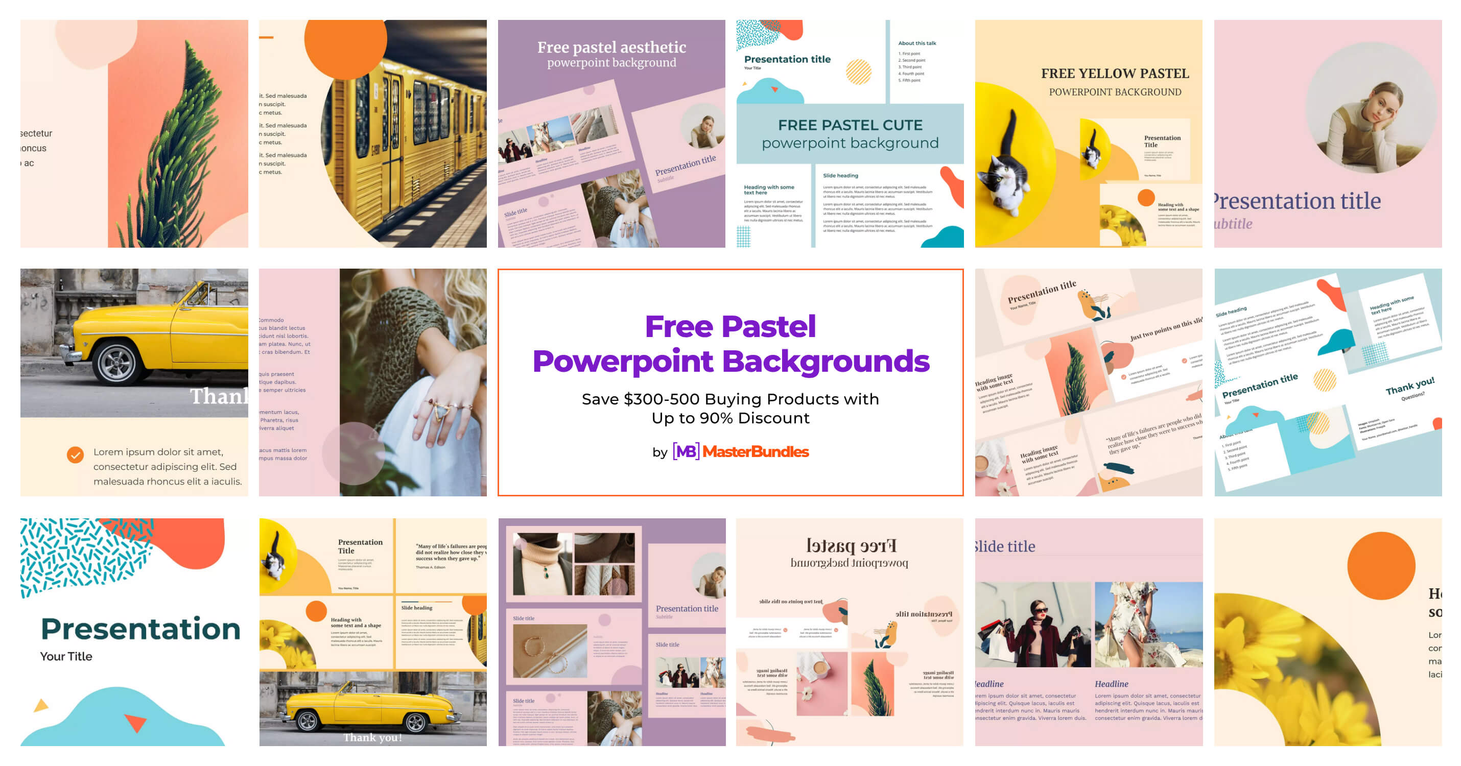24+ Free Pastel Presentation Templates for 2025 - MasterBundles