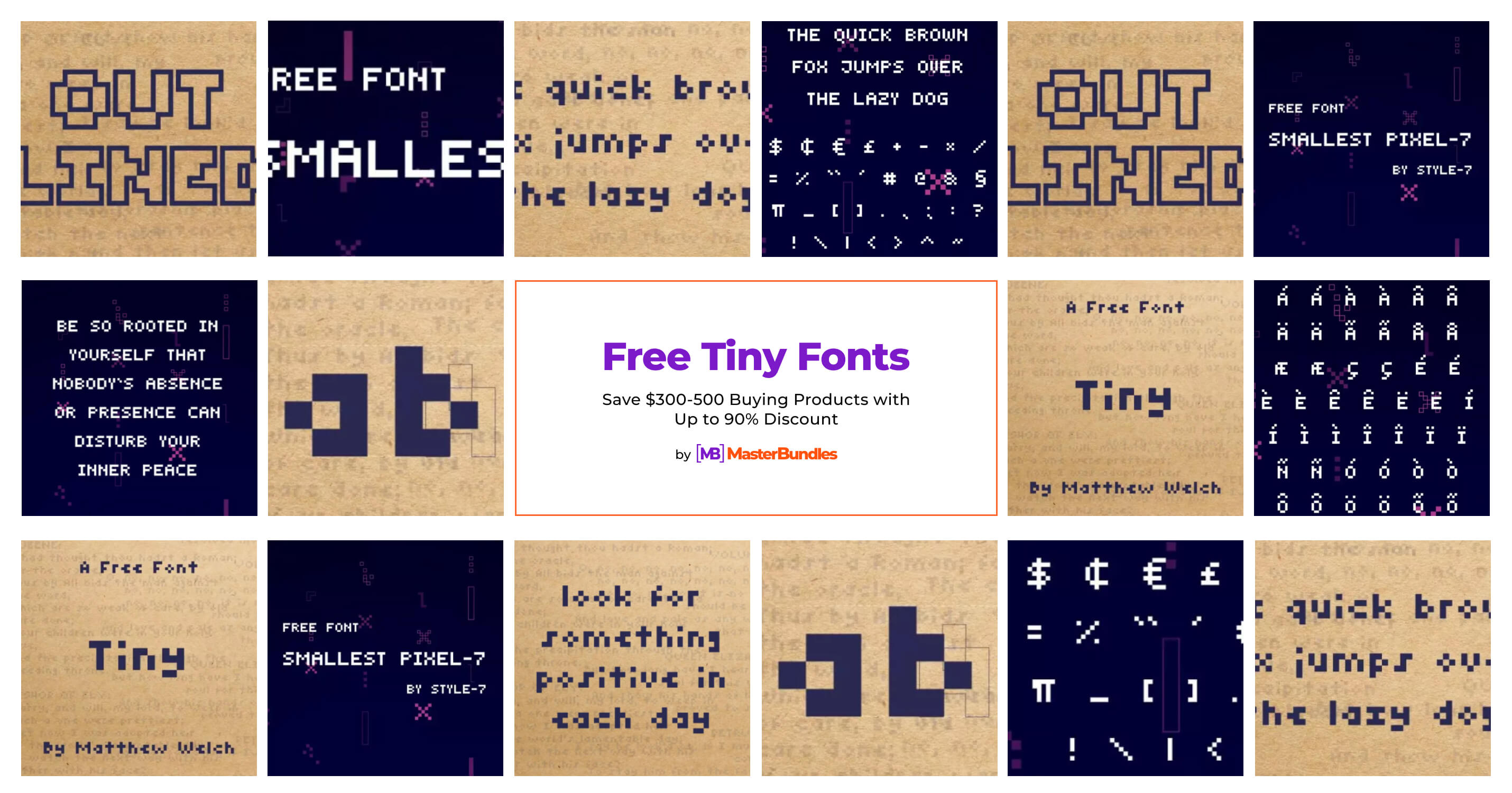 16+ Free Tiny Fonts 2025 - MasterBundles
