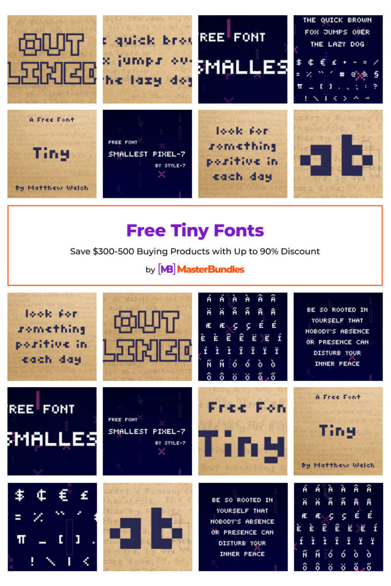 11+ Free Tiny Fonts 2023 - MasterBundles