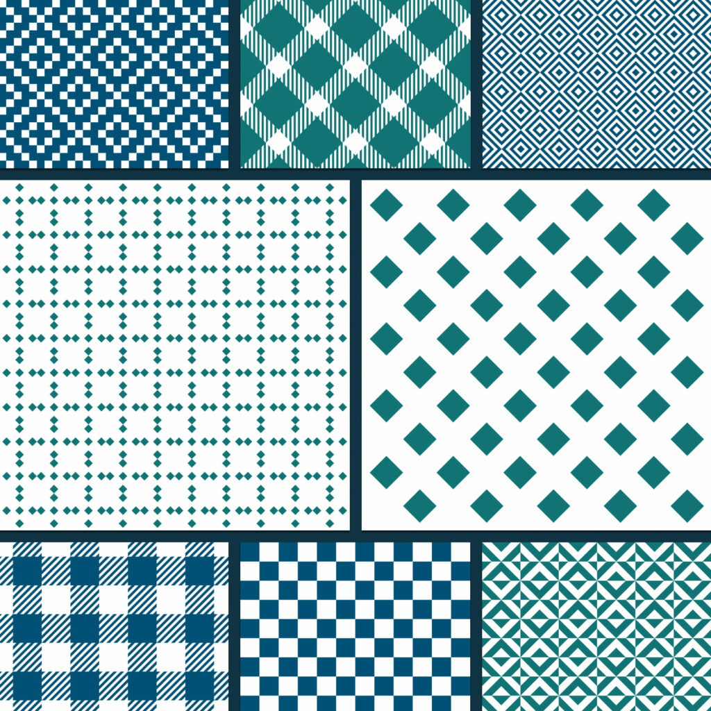 8 Turquoise Geometric Patterns – MasterBundles