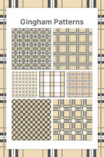Beige Gingham Patterns – MasterBundles