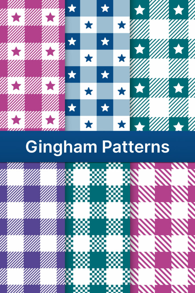 Colorful Gingham Patterns – MasterBundles