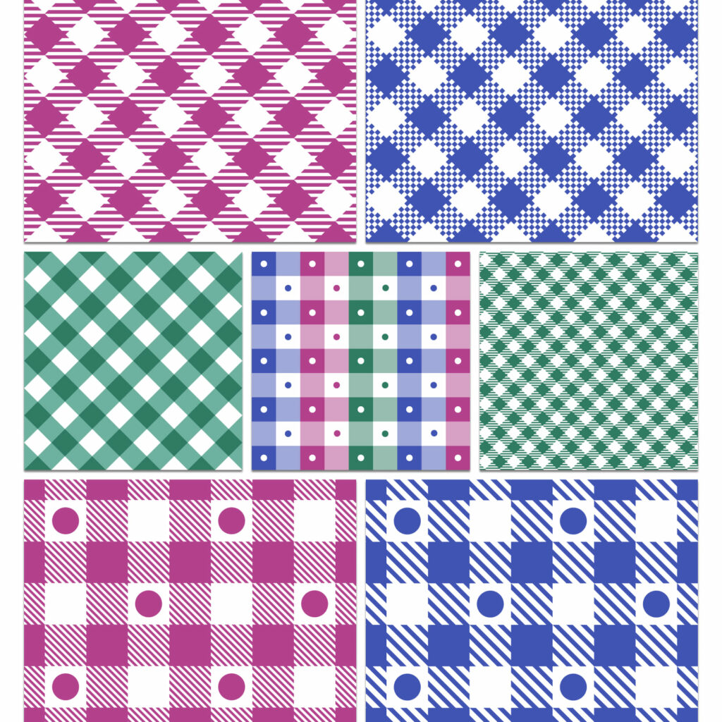 Seamless Gingham Patterns – MasterBundles