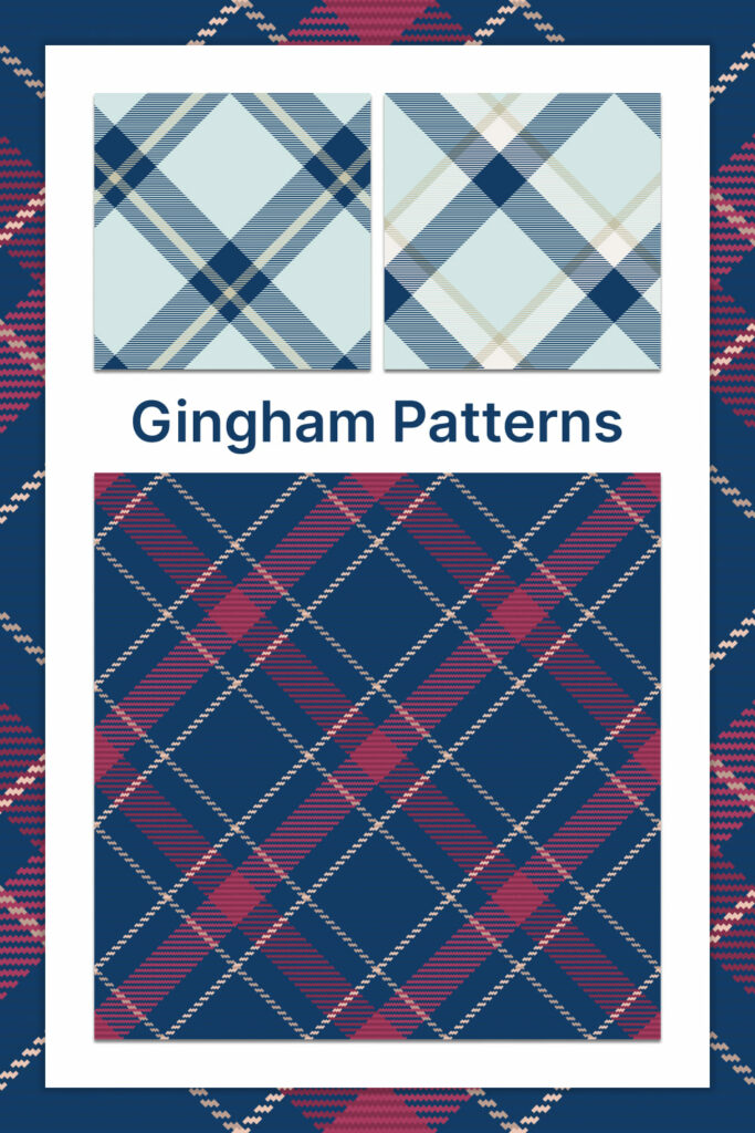Stylish Gingham Patterns – MasterBundles