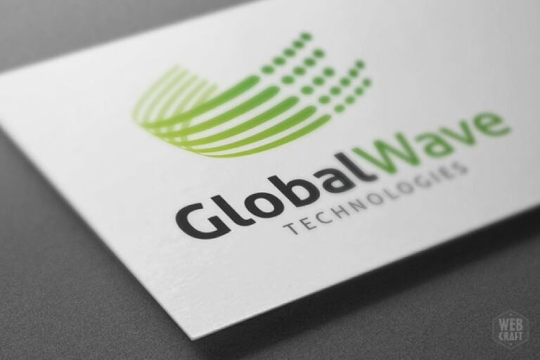 Global Wave Technology Logo Template – MasterBundles
