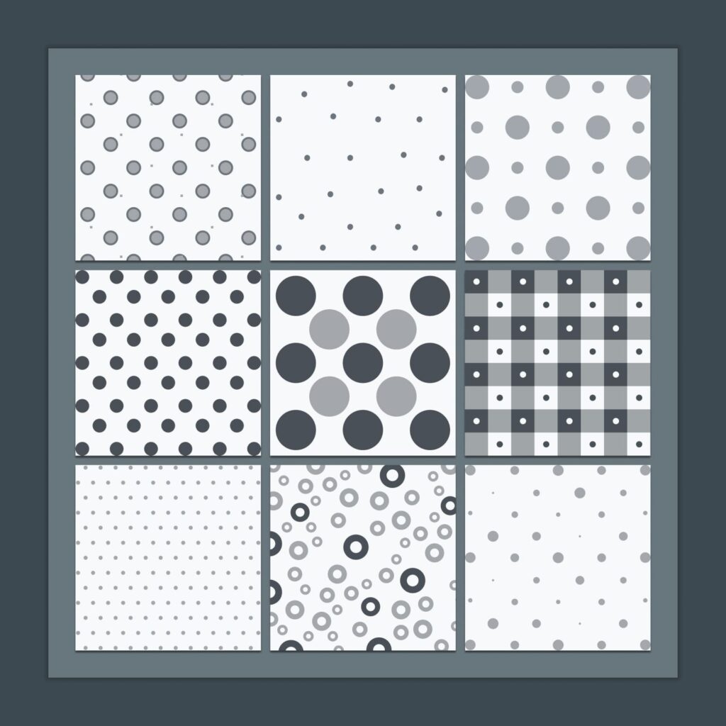 Grey Dotted Patterns – MasterBundles