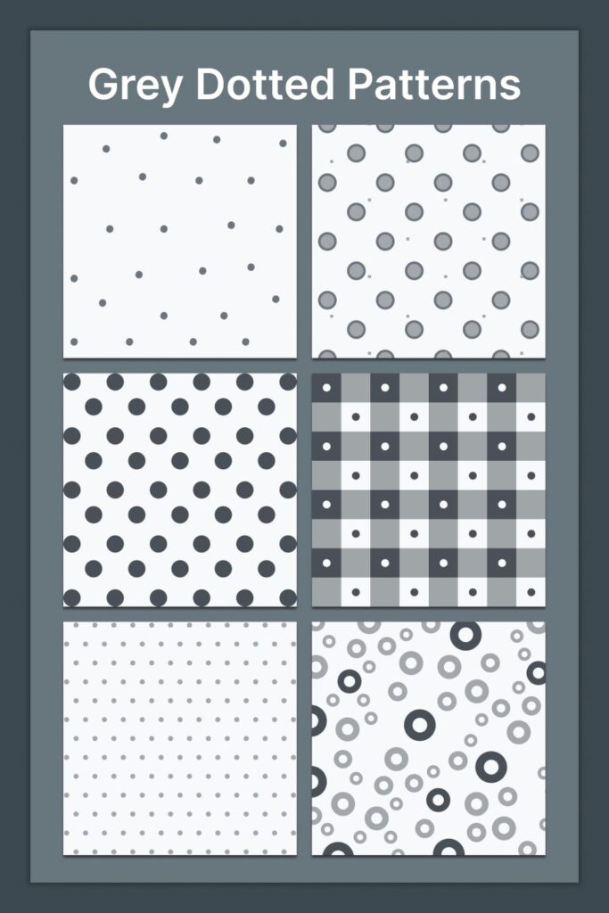 Grey Dotted Patterns – MasterBundles
