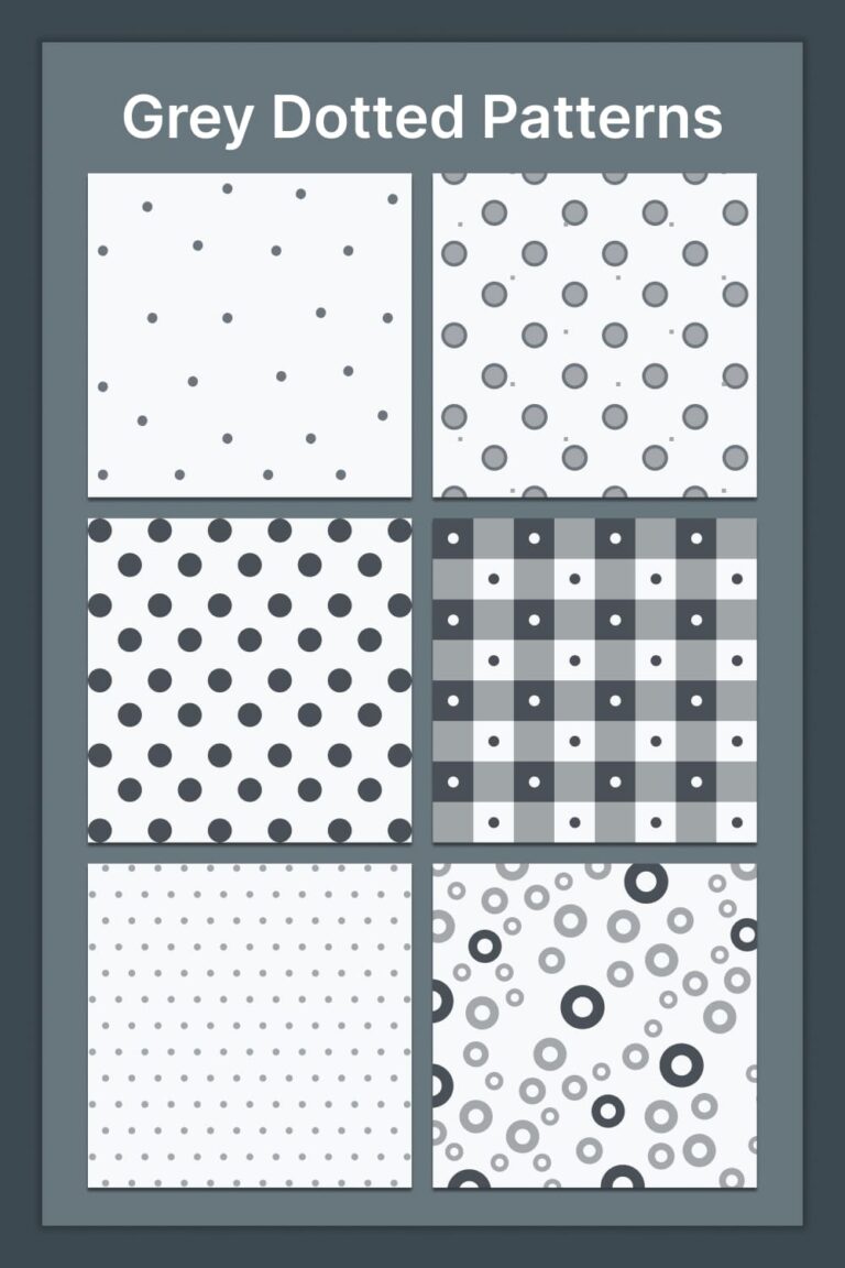 Grey Dotted Patterns – MasterBundles