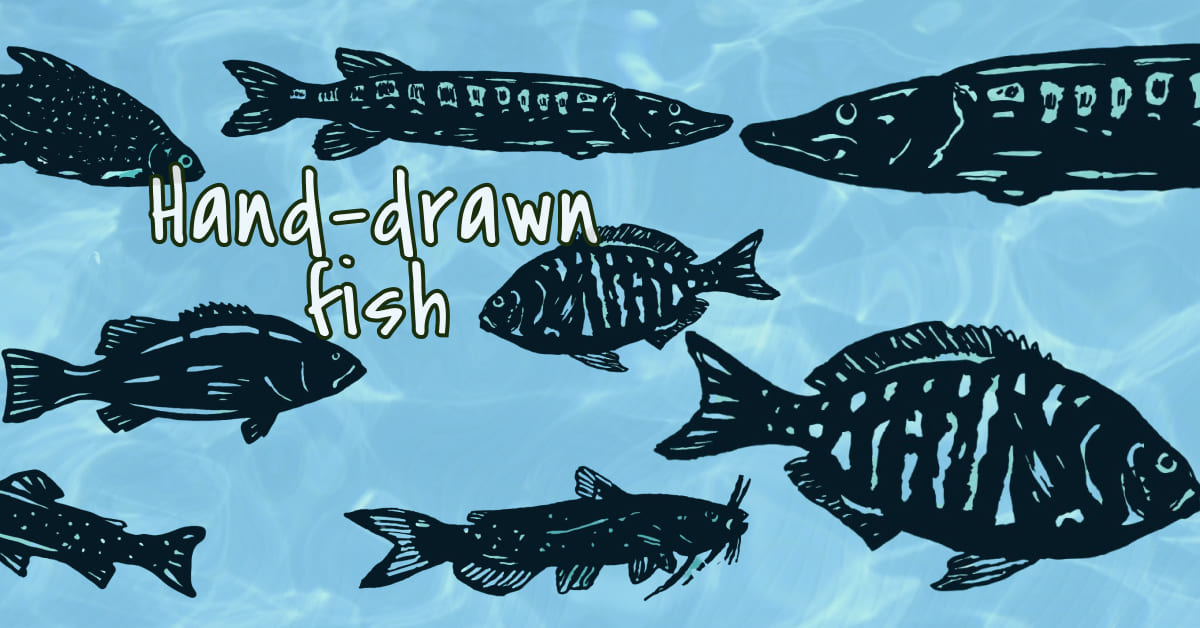 Hand-Drawn Fish Vectors – MasterBundles