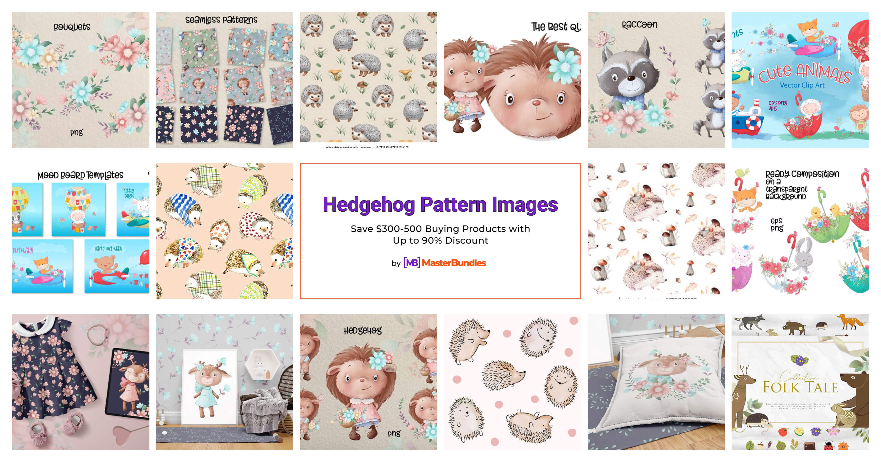 2+ Hedgehog Pattern Graphic Bundles for 2024 - MasterBundles