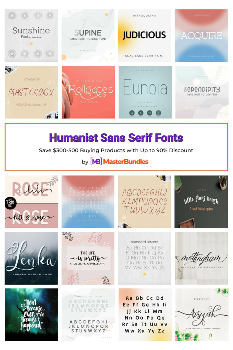 15+ Humanist Sans Serif Fonts 2023: Premium Products & Bundles - [MB]